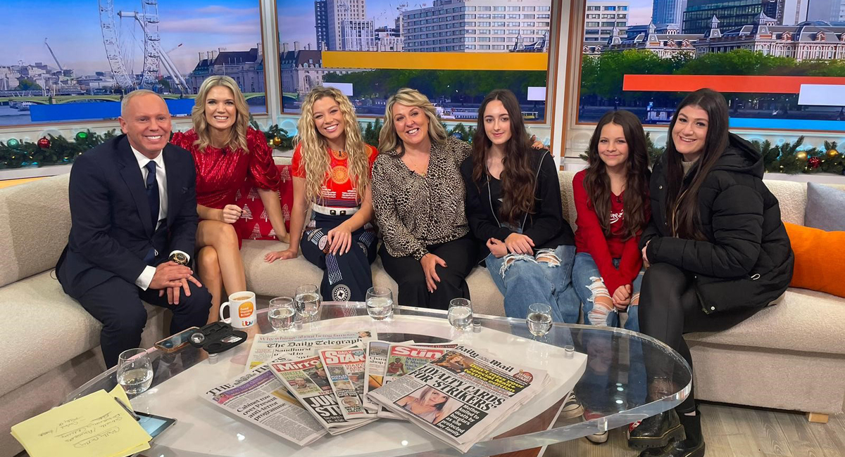 Gabriella & Annabella Meet Strictly Star Molly Rainford - Grief Encounter