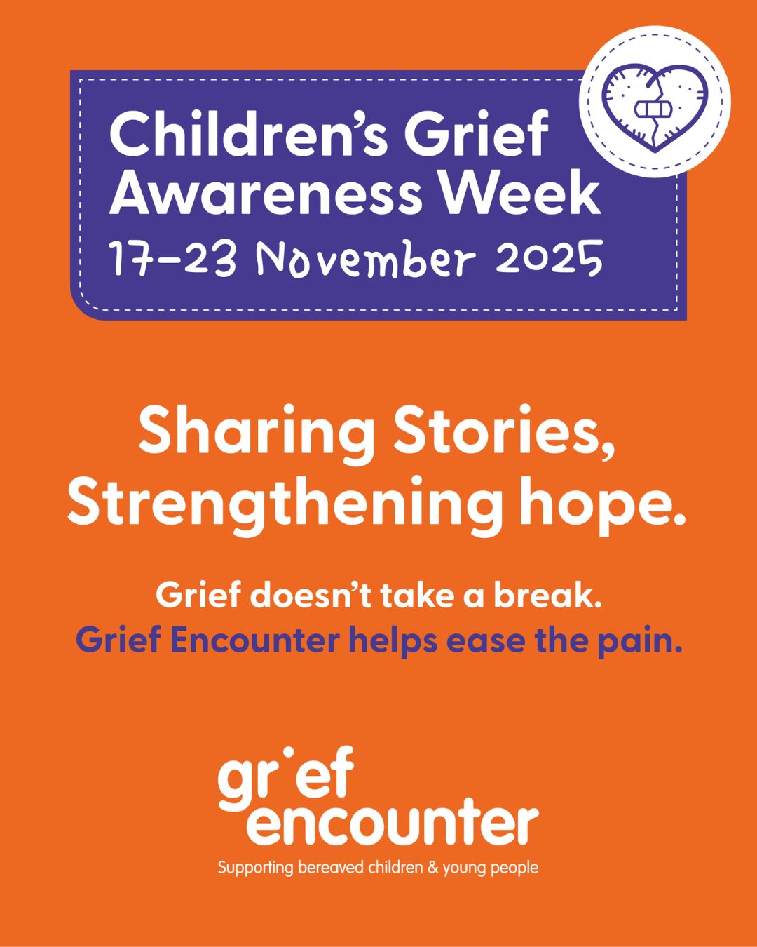 Children's Grief Awareness Week - Grief Encounter